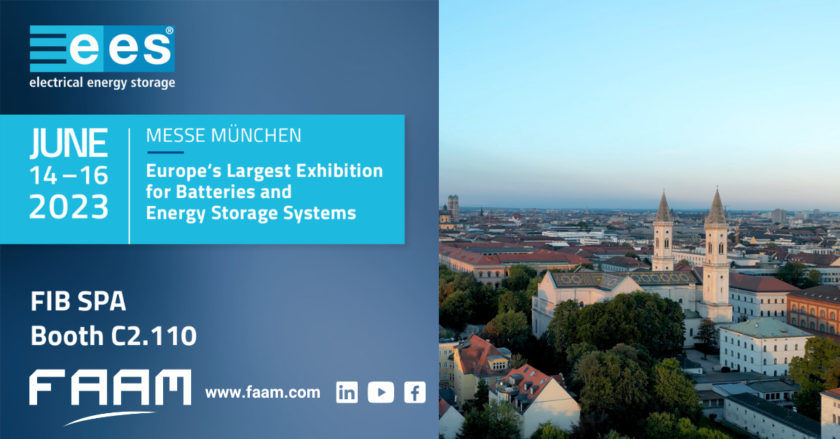 EES – The Smarter E Europe 2023 – FAAM – Celle, Moduli e Batterie a litio